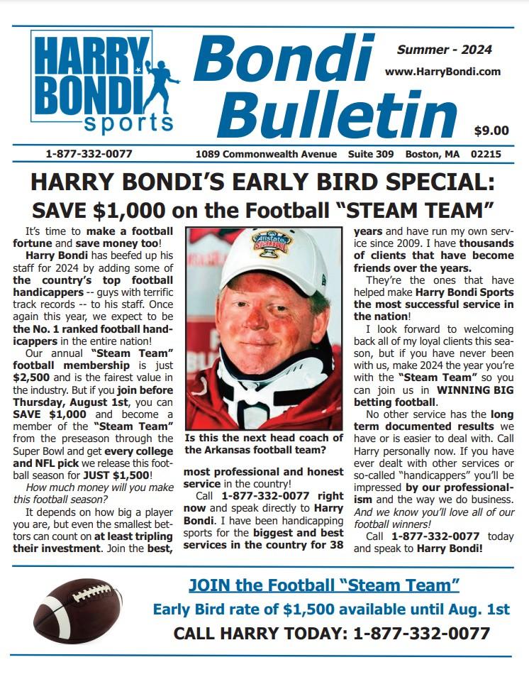 Daily Free Pick | Harry Bondi Sports